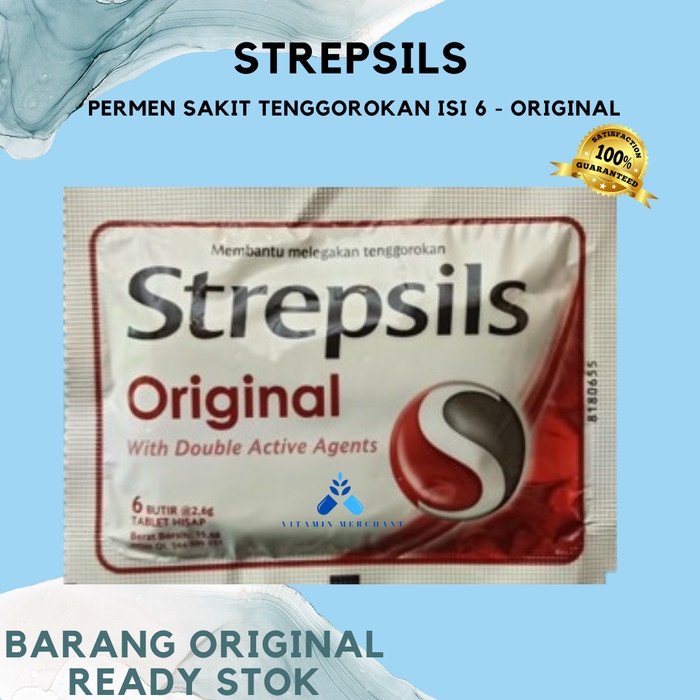 Jual Strepsils Permen Sakit Tenggorokan Sachet isi 6 - Original ...