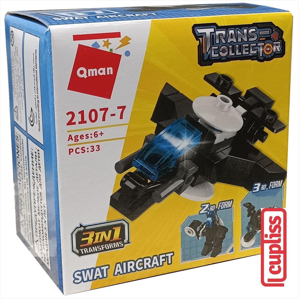 Jual QMAN Fire Swat 3in1 SWAT Aircraft 2107-7 | Shopee Indonesia