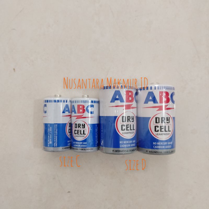 Jual Baterai Tanggung ABC Biru LR14/C (isi 2 pcs) - NM | Shopee Indonesia