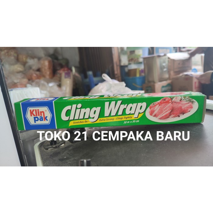 Jual Klinpak Cling Wrap Tipe BOX Ukuran Kecil 30m x 30cm | Klin Pak ...