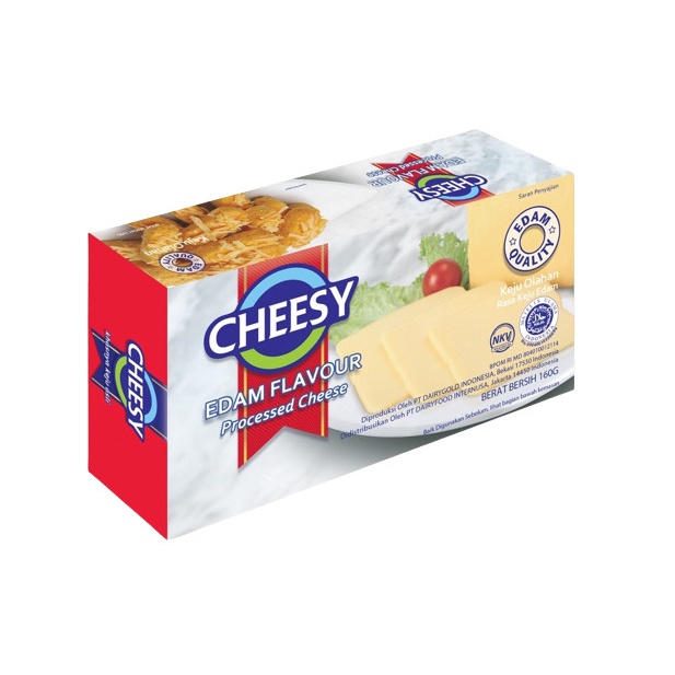 Jual Cheesy Edam Flavour Processed Cheddar Cheese Keju Cheddar Olahan ...