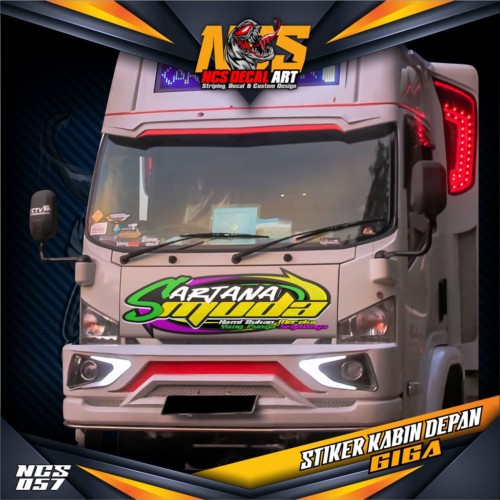 Jual Stiker Decal Kabin Depan ARMADA DARAT All Truk Canter, Ragasa ...