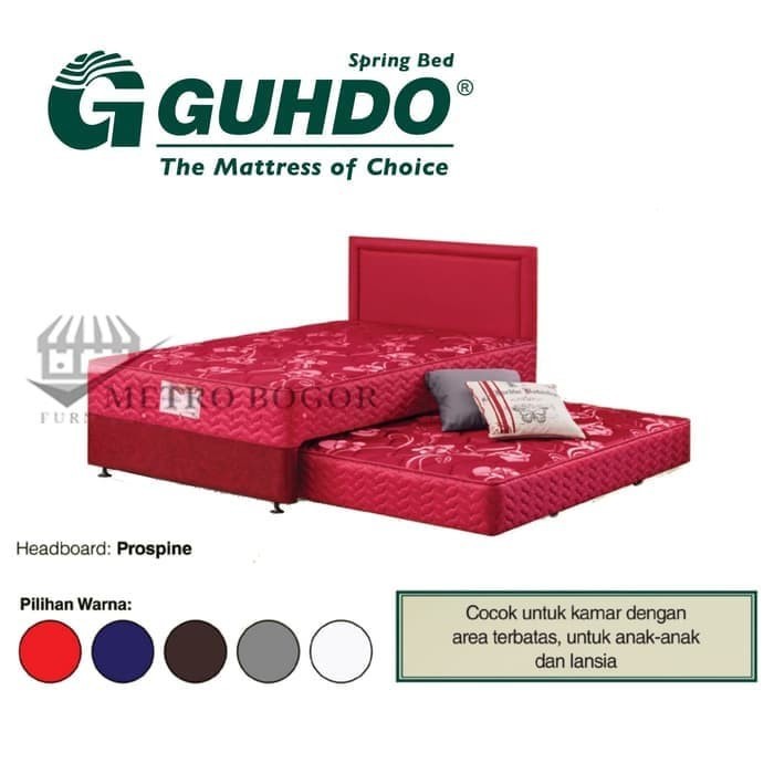 Jual Ranjang Sorong Guhdo Springbed New Prima 2 In 1 Sandaran Prospine | Shopee Indonesia