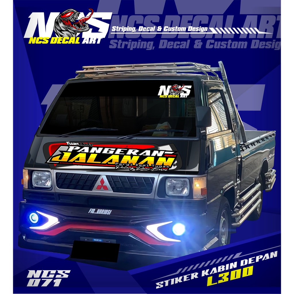 Jual Stiker Decal Kabin Depan PANGERAN JALANAN All Pick Up Pick Up L300 ...