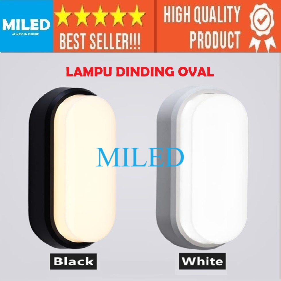Jual LAMPU DINDING OUTDOOR BENTUK OVAL / LAMPU DINDING MINIMALIS ANTI ...