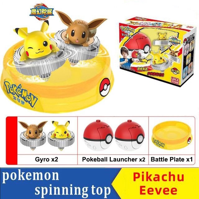 Jual Pokemon Spinning Top Mainan Gasing Gangsing Battle Game Gyro LDCX ...