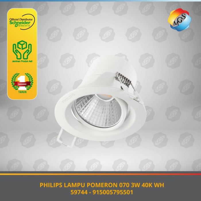 Jual Lampu Spot Philips POMERON 070 3W/5W/7W WH ID RECESSED | Shopee ...