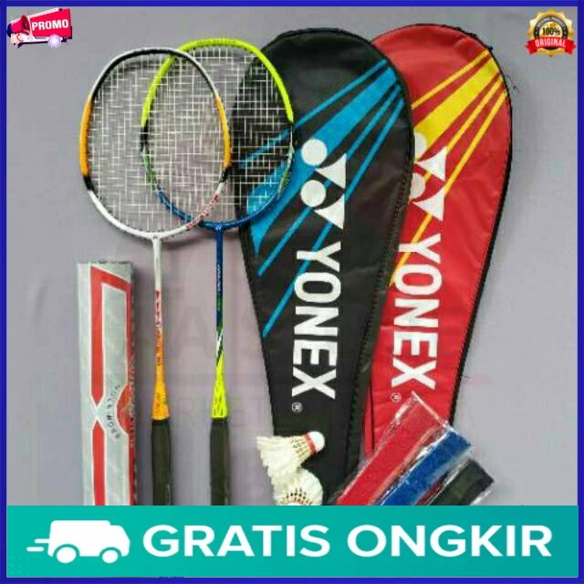 Jual PAKET LENGKAP KOMPLIT & MURAH : 2 Raket Badminton + 1 Tas ...