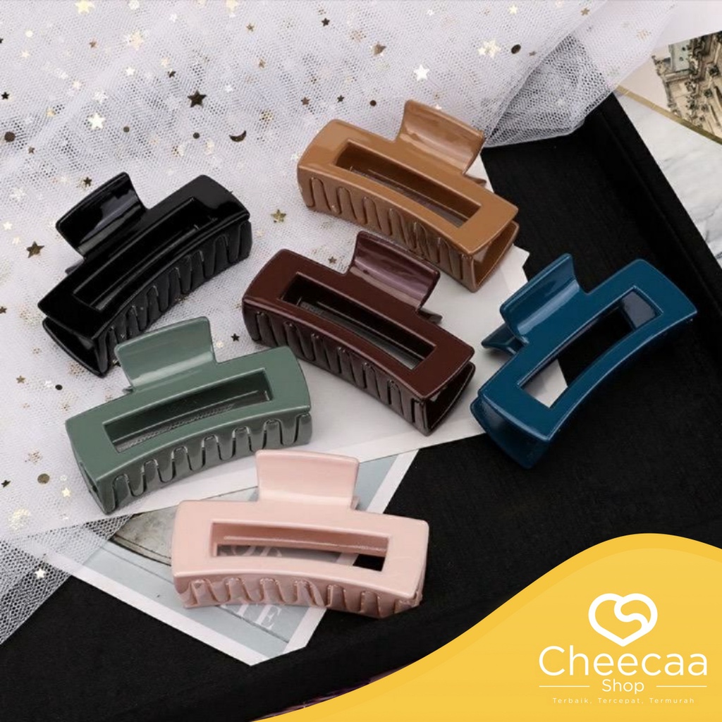Jual CC (ACC88) Jepit Rambut Kotak Jepit Rambut Salon Jedai Kotak 8cm Jepit Kotak Korea | Shopee ...