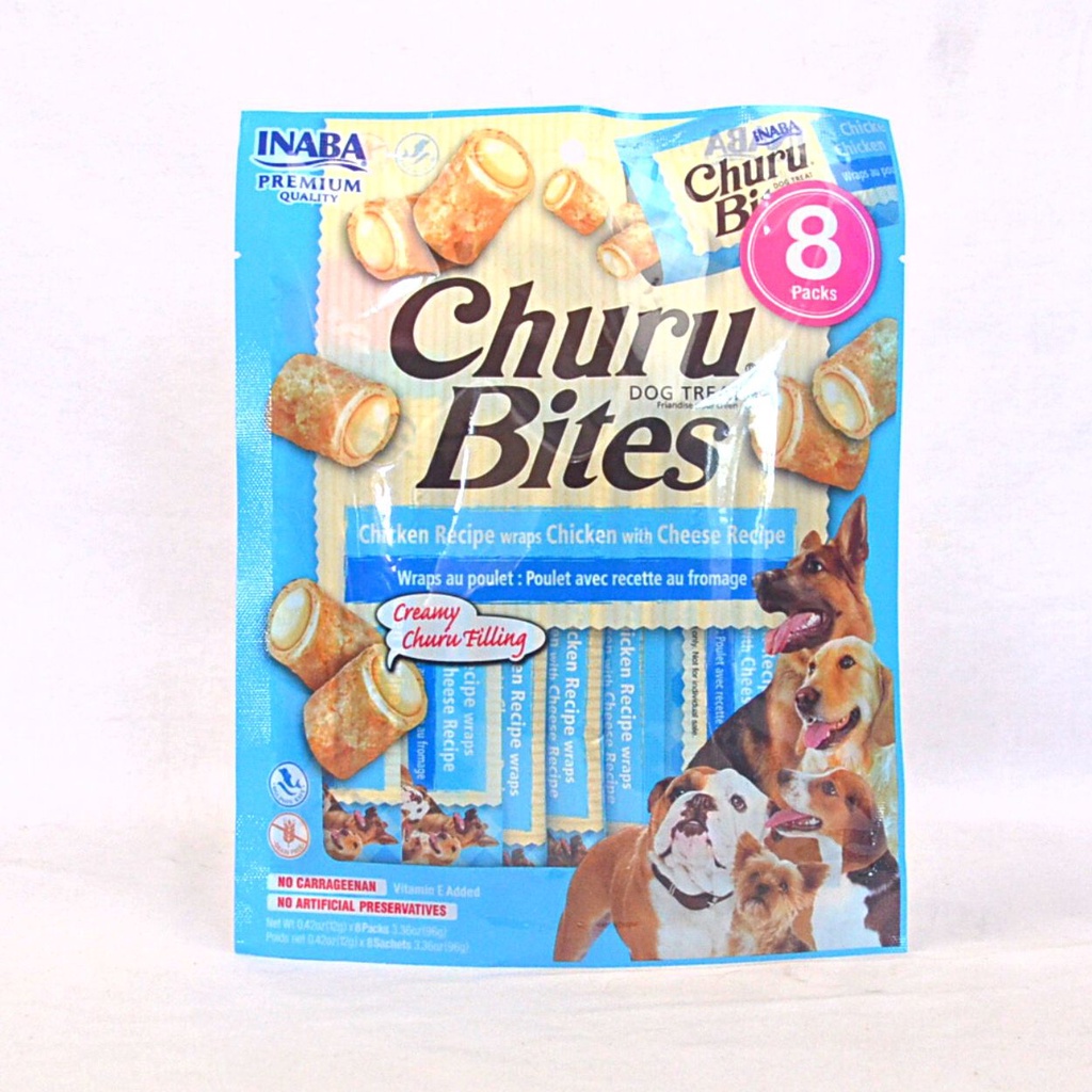 Jual INABA Snack Anjing Churu Bites For Dog Chicken Wraps With Cheese ...