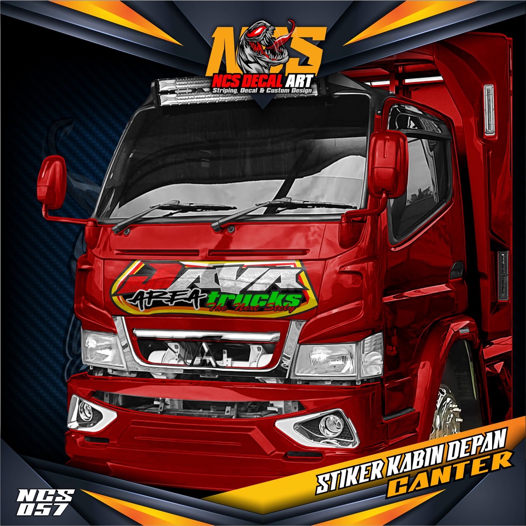 Jual Stiker Decal Kabin Depan ARMADA DARAT All Truk Canter, Ragasa ...