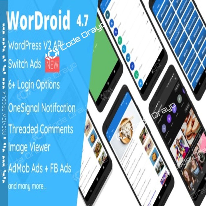 Jual Aplikasi Mobile WorDroid Full Native WordPress Blog App For Android | Shopee Indonesia