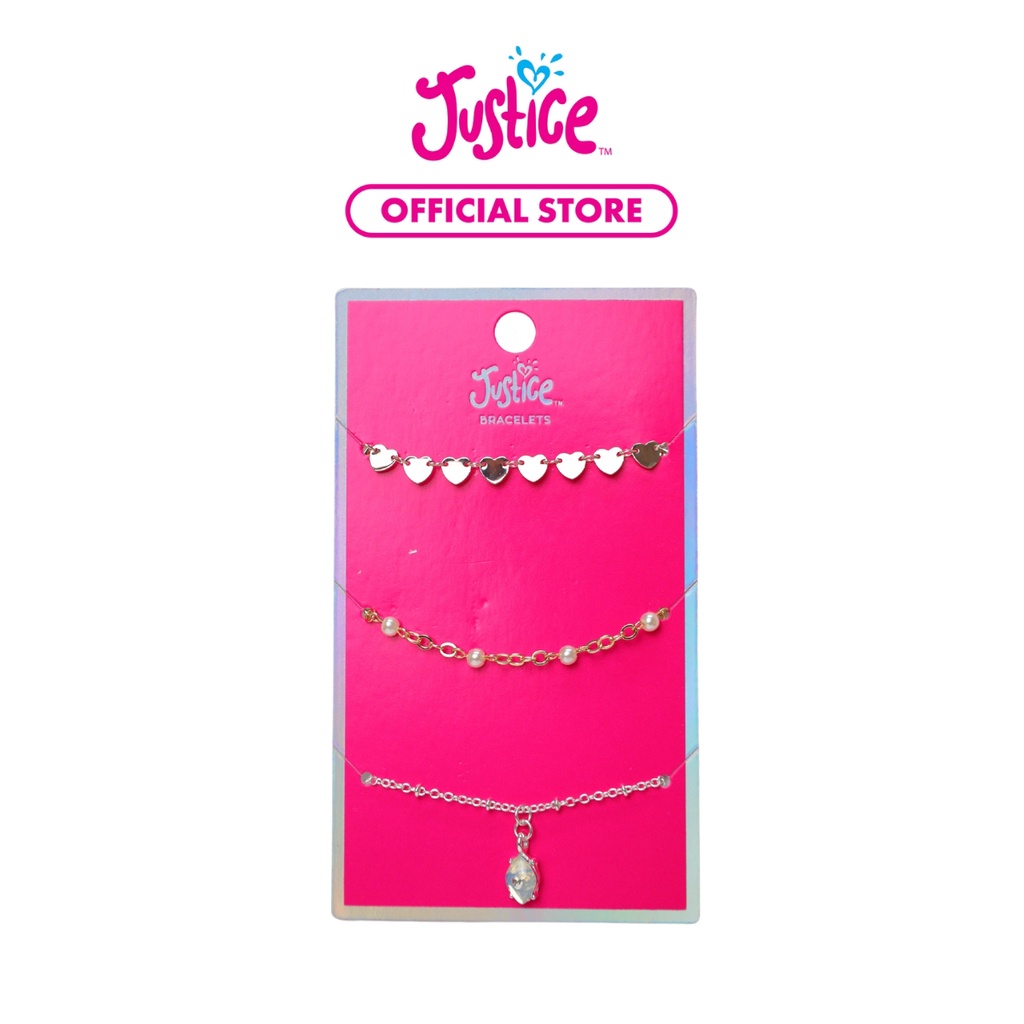 Jual Justice Girls Multi Charm 3 Pack Bracelet - Gelang Anak Perempuan ...