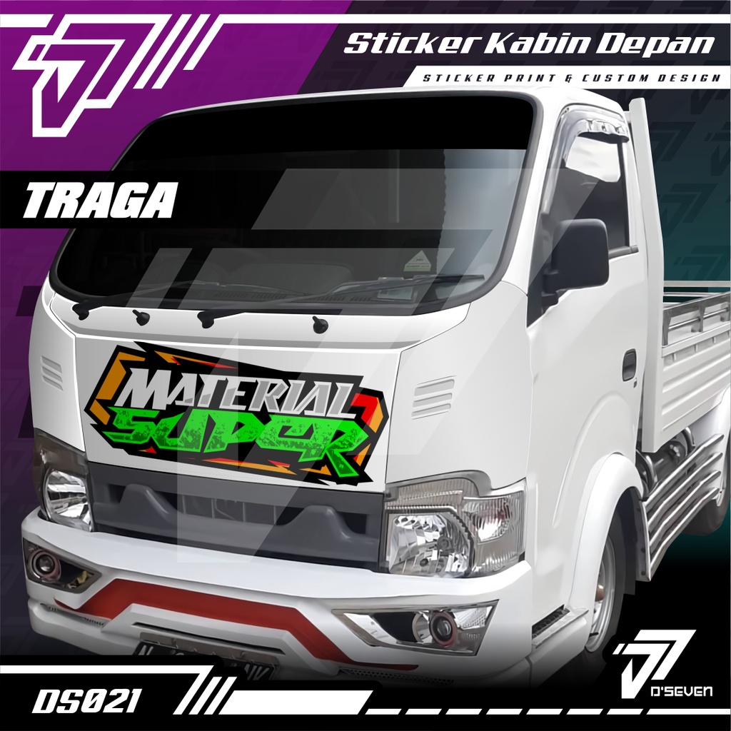 Jual Stiker Decal Kabin Depan Pick Up ISUZU TRAGA MATERIAL SUPER Custom ...