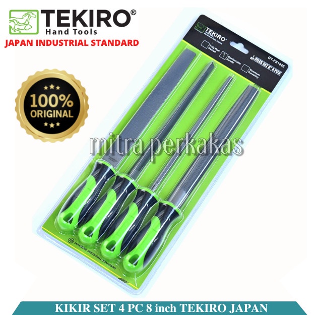 Jual Kikir Besi Set 8 Inchi 4 Pcs Tekiro / Kikir Set Kayu Besi 200mm ...