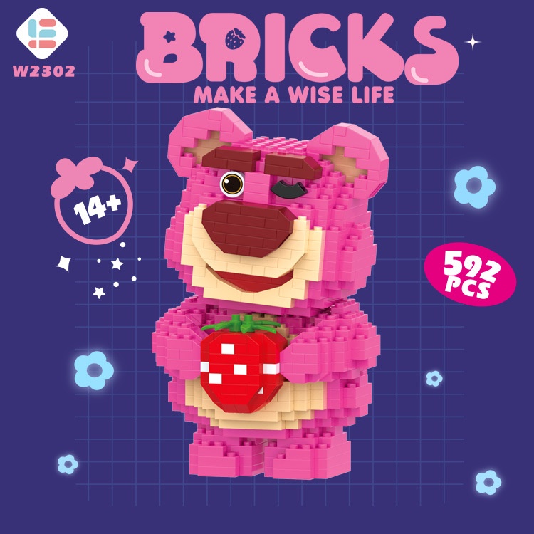 Jual Nano Block Lotso Balok Mainan Edukasi Anak Perempua DIY 3DPuzzle ...