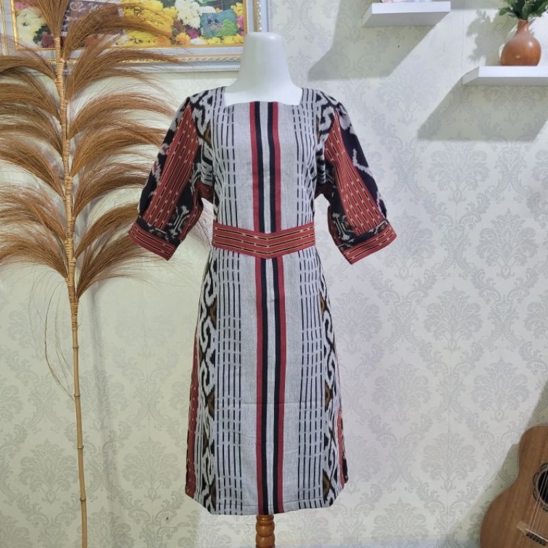 Jual PAKAIAN WANITA DRESS BATIK TENUN IKAT ETNIK KHAS MOTIF TORAJA ...