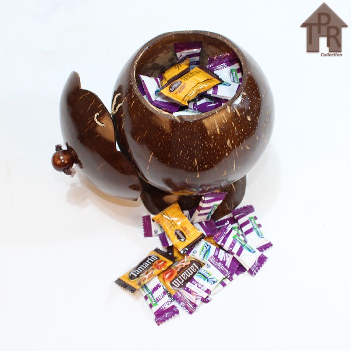 Jual Kerajinan Batok Kelapa Toples Tempat Permen / Toples Serbaguna ...