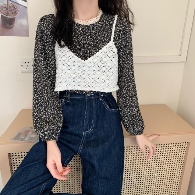 Jual LEONNA - Abigail BLOUSE + ROMPI Wanita OOTD Korean Kekinian Korea ...