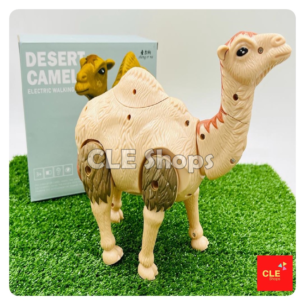 Jual Mainan Unta Berjalan Hewan Onta Binatang Camel Nyala Gerak ...