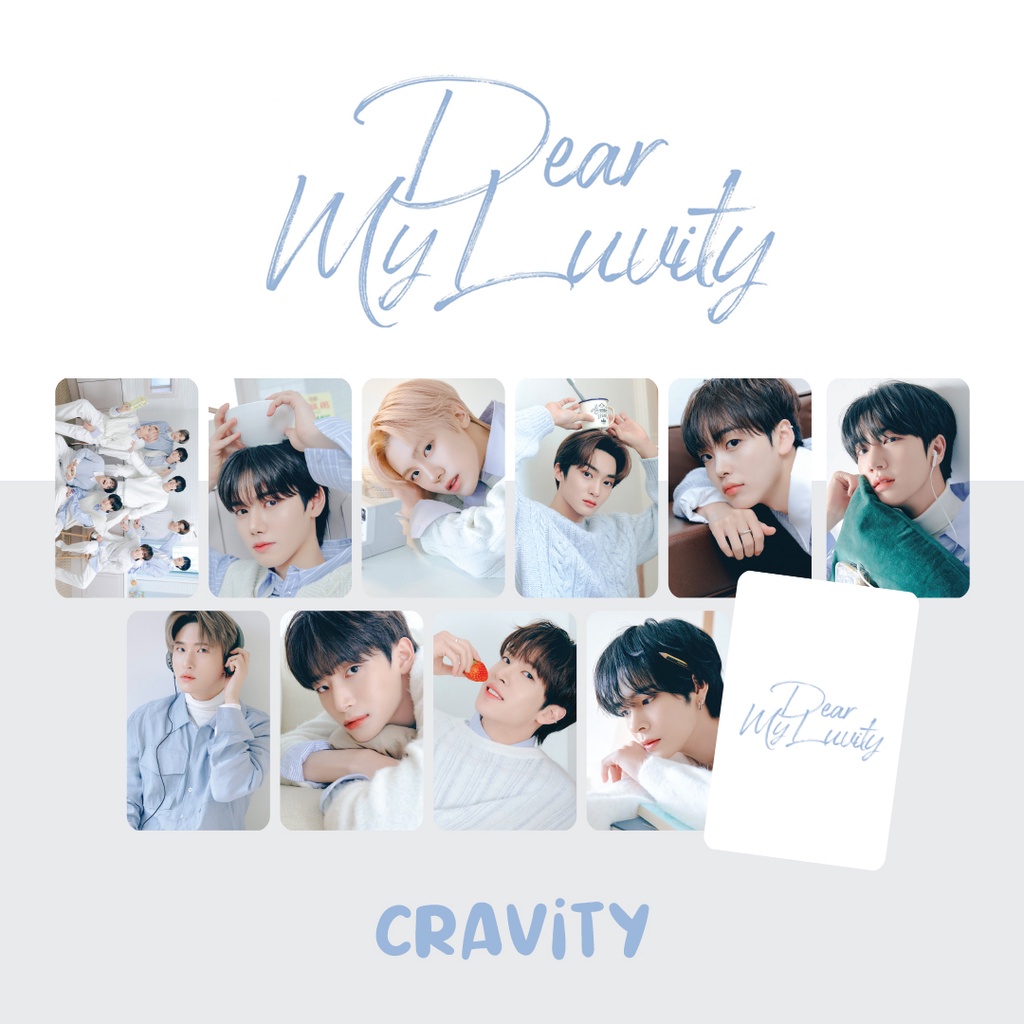 Jual (2 SISI) Cravity - Dear My Luvity Unofficial Photocard PC Set ...