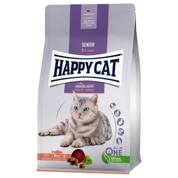 Jual Happy Cat Senior Atlantic Salmon REPACK 500 gr - Makanan Kucing ...