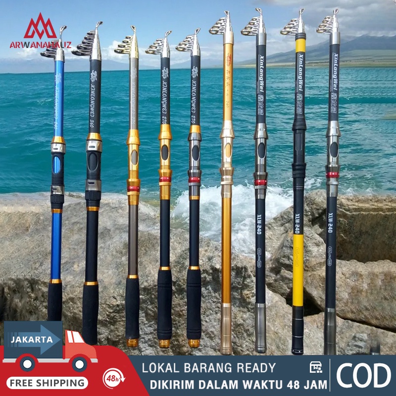 Jual COD Joran Pancing Carbon Fiber Sea Fishing Rod 2.1M-3.6M/7 Tongkat ...