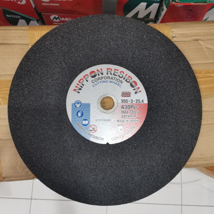 Jual RESIBON MATA POTONG BESI 14" x 3 MM CUTTING WHEEL GERGAJI CUT OFF ...