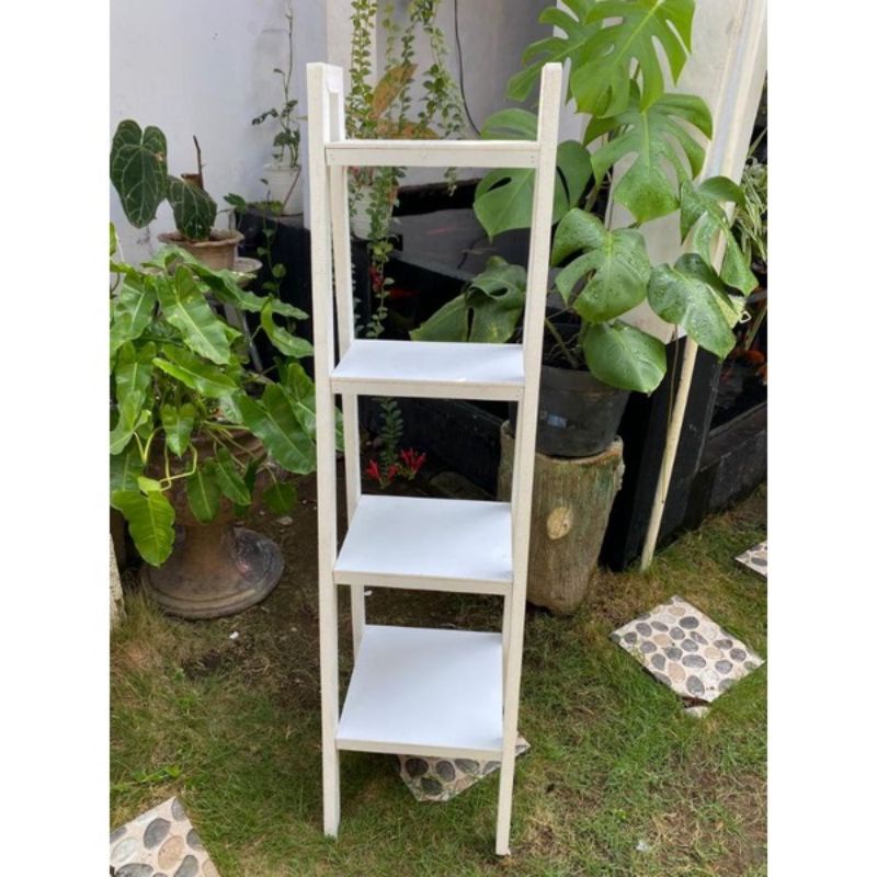 Jual Rak Bunga Kayu Model Tangga/Rak Kayu Bunga | Shopee Indonesia