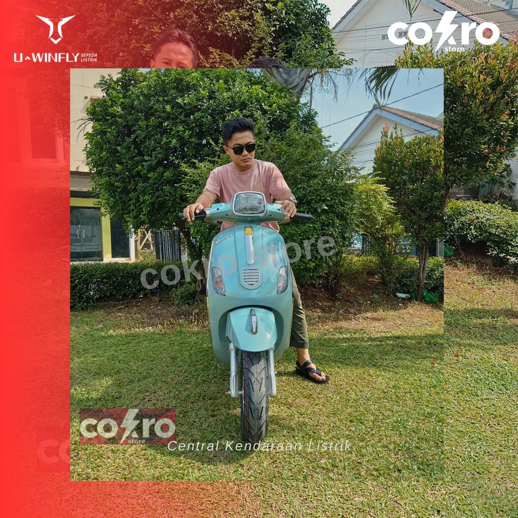 Jual cokro.store23 Motor Listrik Vespa UWINFLY T3 Scooter Matic | Shopee Indonesia