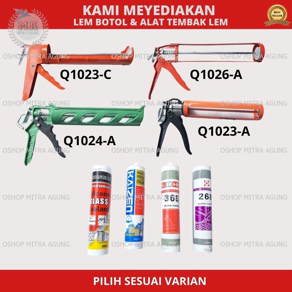 Jual OLS ALAT TEMBAK LEM DAN LEM BOTOL LEM SEALANT LEM KACA BOTOL ...