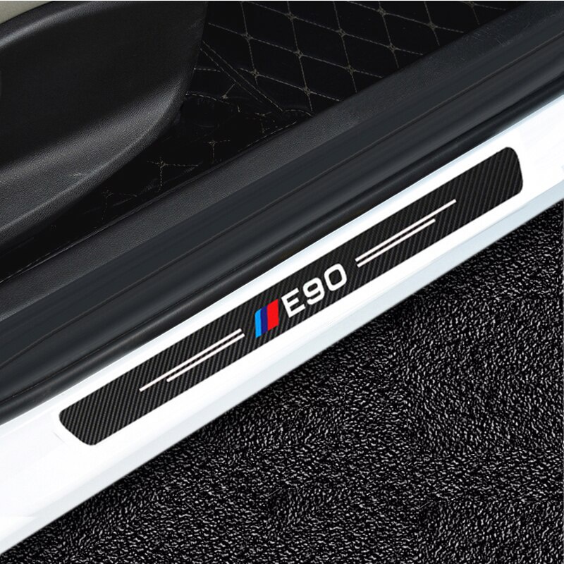 Jual 4Pcs Sticker Stiker Mobil BMW Karbon 3D Pelindung Pijakan Pintu For BMW E30 E34 E36 E46 E39 ...
