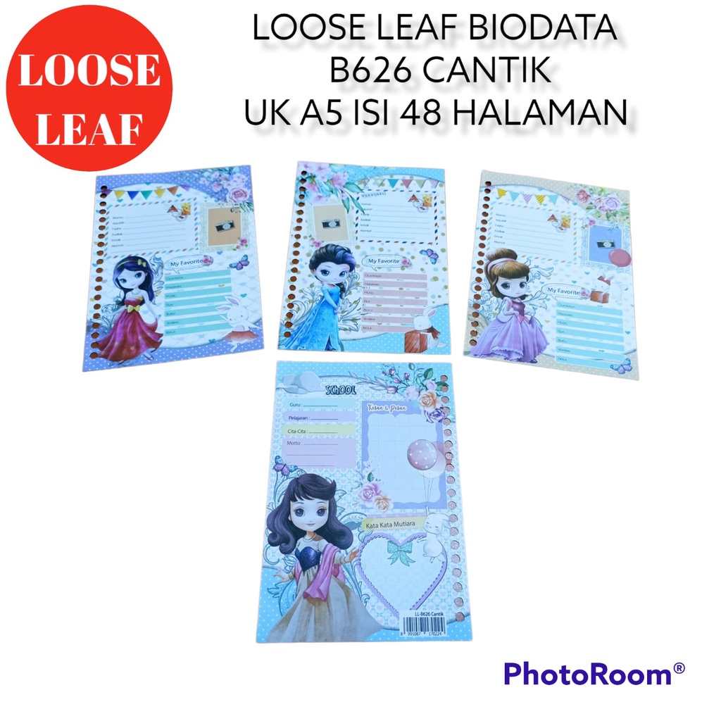 Jual CWS99 - LOOSE LEAF BIODATA/ ISI MAP BINDER / ISI FILE/ KARAKTER ...