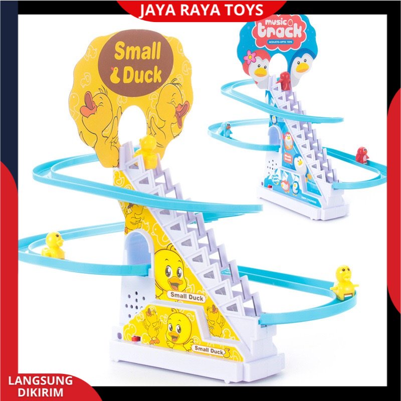 Jual Mainan Anak Jolly Track Tangga Berjalan Bebek / Penguin Memanjat ...