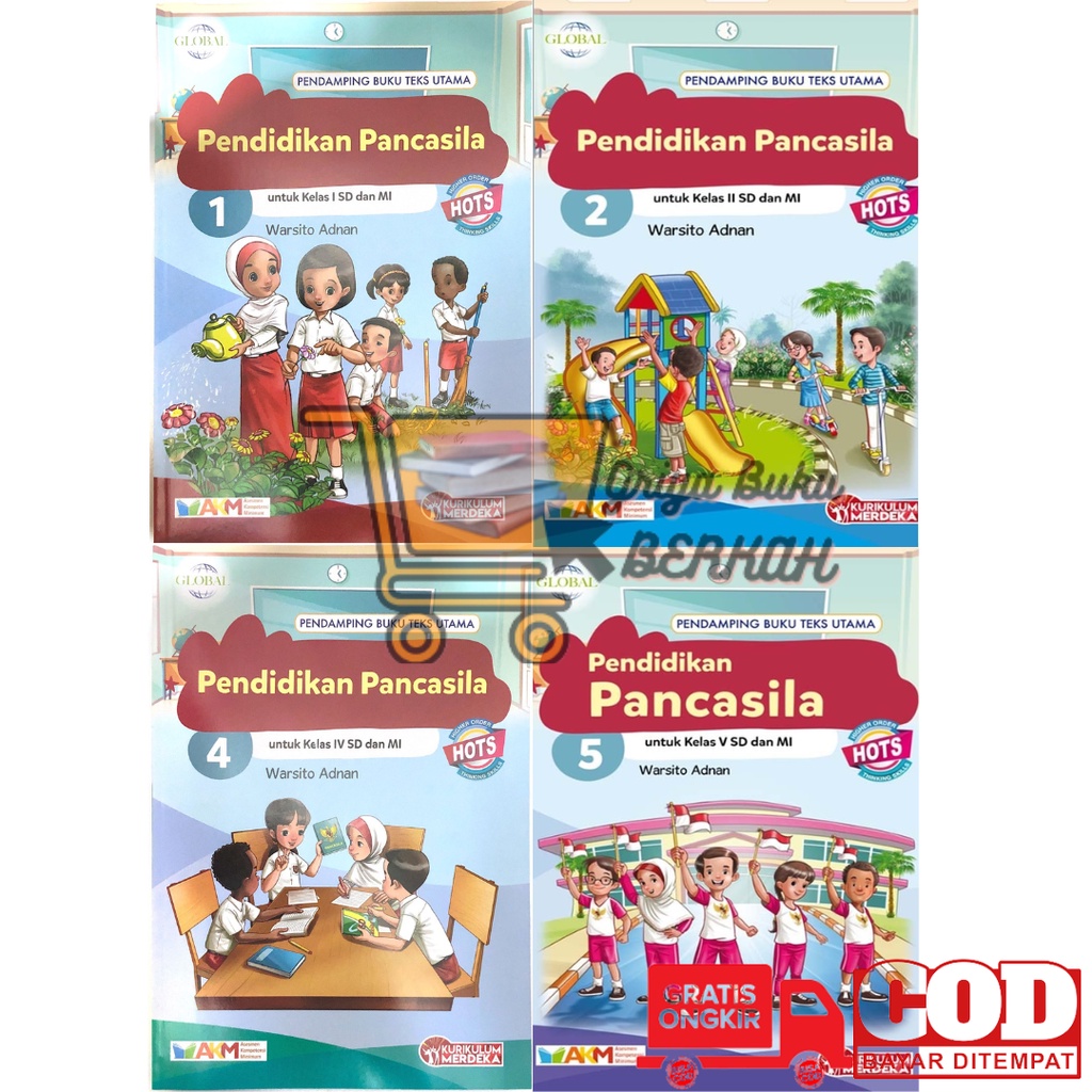 Jual Kurikulum Merdeka Terbaru Buku Global Pendidikan Pancasila Kelas 1 2 3 4 5 6 SD/MI KSP ...