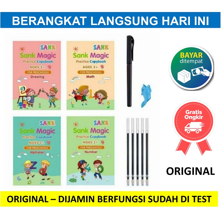 Jual Buku Sank Book Magic Sank Magic book 1 Set isi 4 Buku + pulpen 3 ...