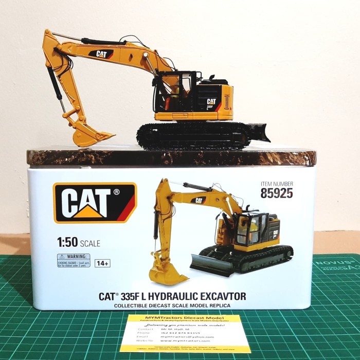 Jual RWF Diecast Miniatur Caterpillar CAT 335F L Hydraulic Excavator (1 ...