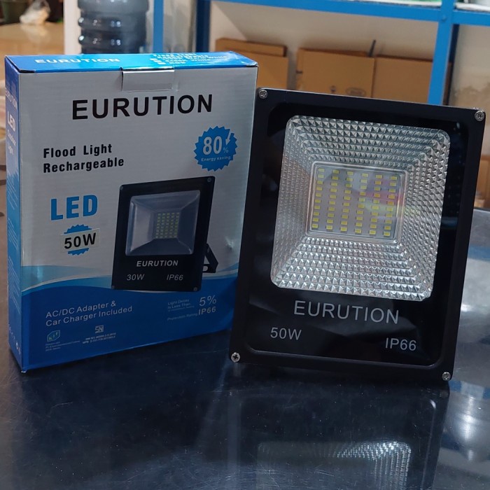 Jual LAMPU SOROT LED FLOOD LIGHT/LAMPU JALAN TEMBAK 50W EURUTION | Shopee Indonesia