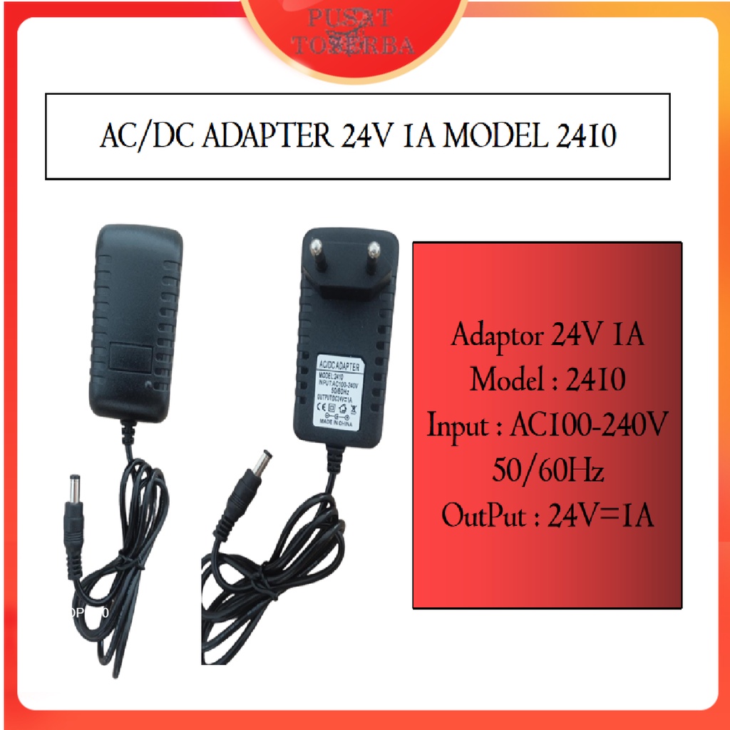 Jual Adaptor Adapter DC24V 1A Model 2410 Adapter | Shopee Indonesia