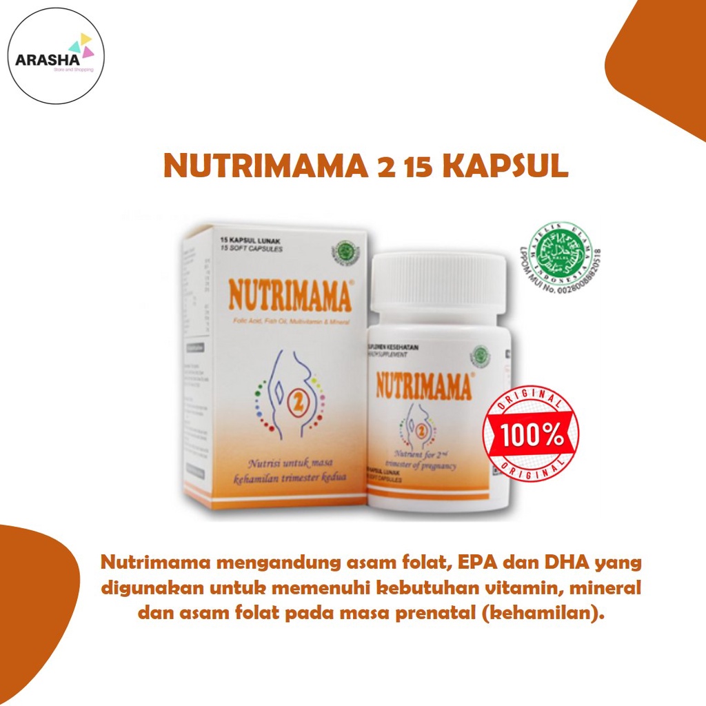 Jual NUTRIMAMA 2 ISI 15 KAPSUL SOFTGEL - Nutrimama Trimester 2 ...