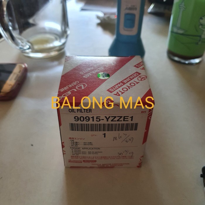 Jual oil filter oli toyota corola soluna starlet vios ORI 90915-YZZE1 ...