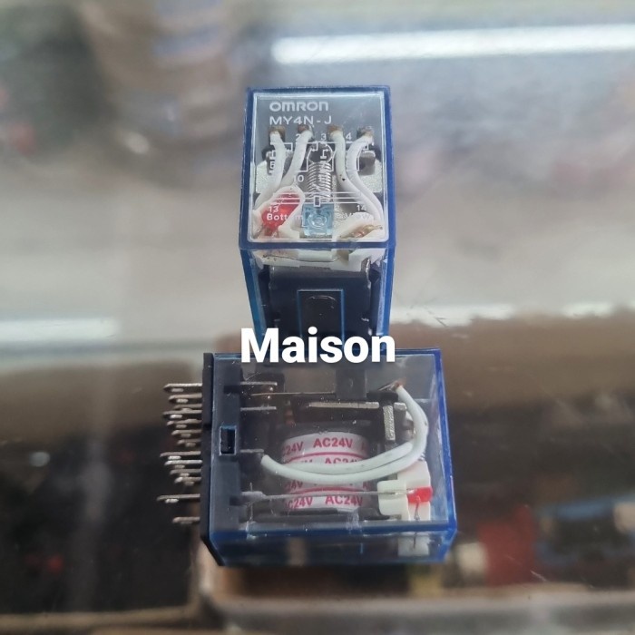 Jual Omron Relay MY4N-J 24VAC Ori Jepang + socket - relay + socket ...