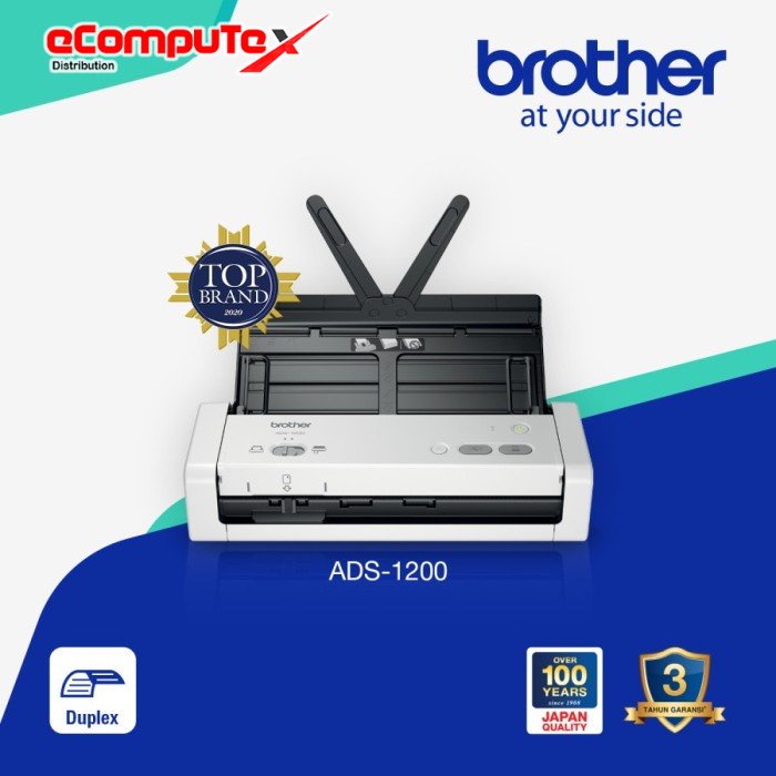 Jual SCANNER BROTHER ADS-1200 / SCANNER ADS1200 25PPM WIFI ADF 20 ...