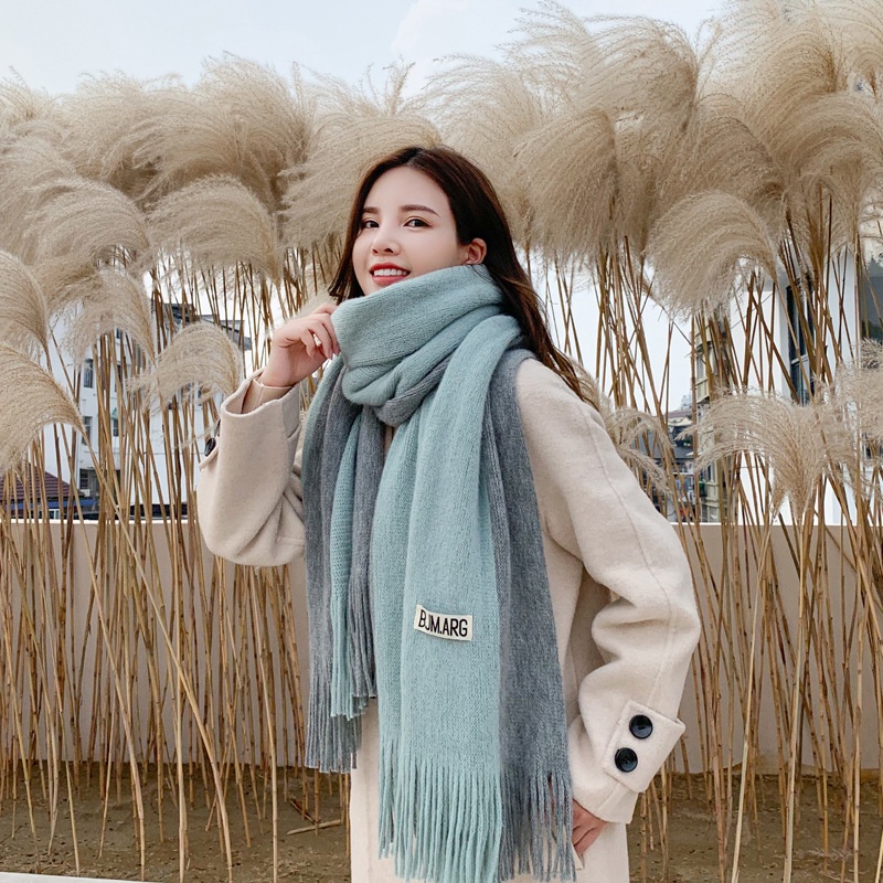 Jual Syal Korea Scarf Wool Cashmere Immitation Fashion Winter Autumn ...