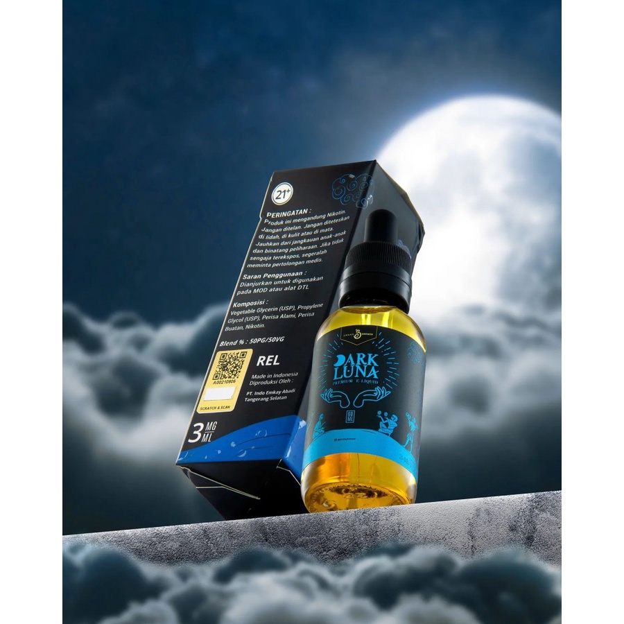 Jual LIQUID FREEBASE DARK LUNA 60ML BY EMKAY BREW LIQUID 100% AUTHENTIC ...