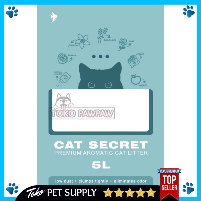 Jual PASIR KUCING CAT SECRET PREMIUM CAT LITTER 5L CAT SAND PASIR ...