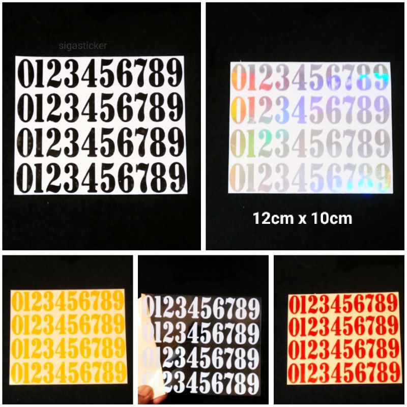 Jual STICKER STIKER ANGKA STICKER NOMOR CUTTING | Shopee Indonesia