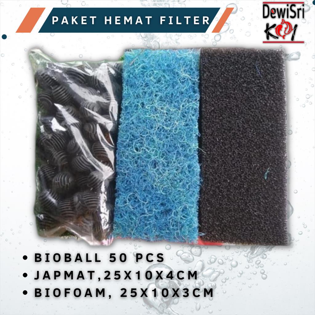 Jual Paket Media Filter Aquarium Kolam Bioball Japmat dan Bio Foam ...
