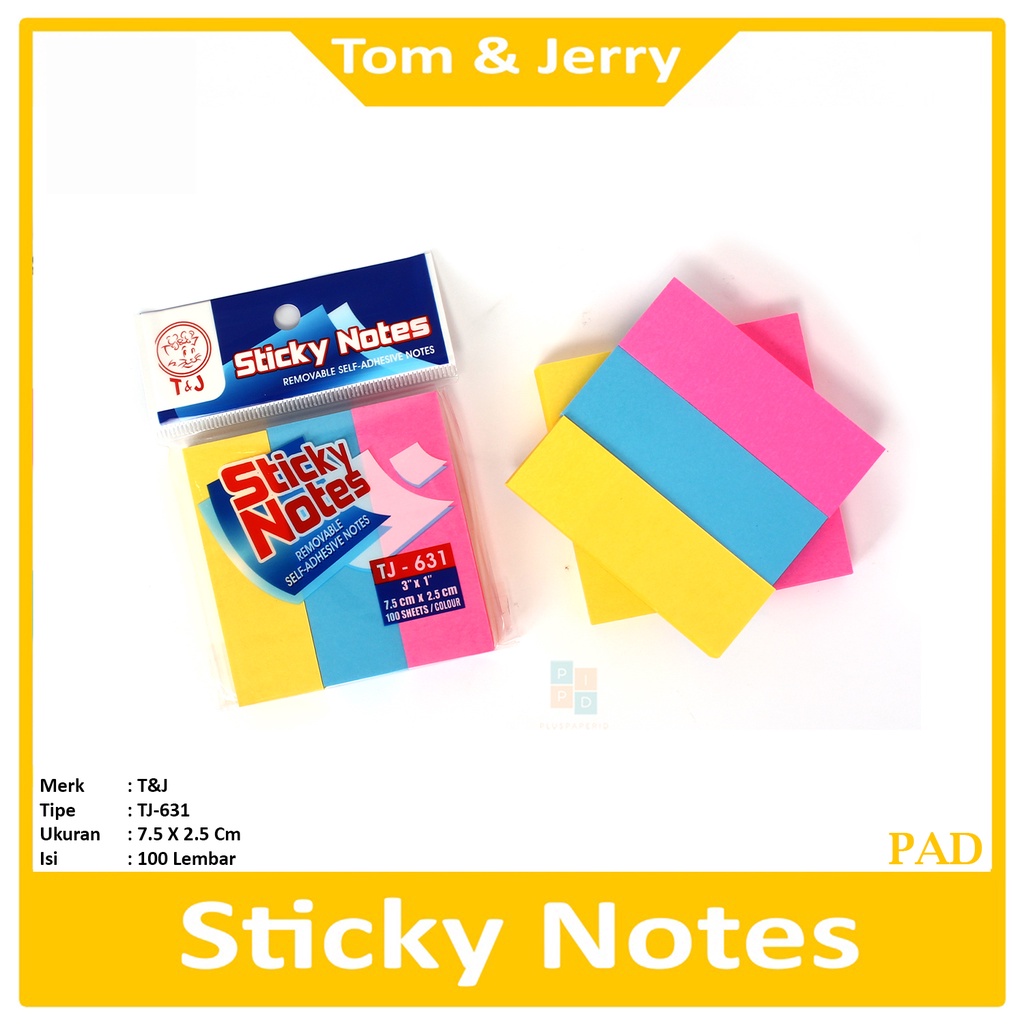 Jual Tom & Jerry - Sticky Notes TJ-631 3 Warna - Pad | Shopee Indonesia