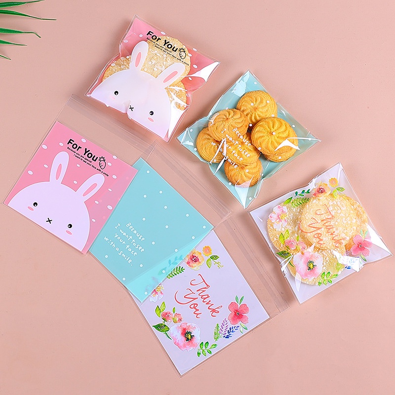 Jual PLASTIK PAKING COOKIES LUCU UK 14 X 14 CM KEMASAN KUE / PLASTIK ...